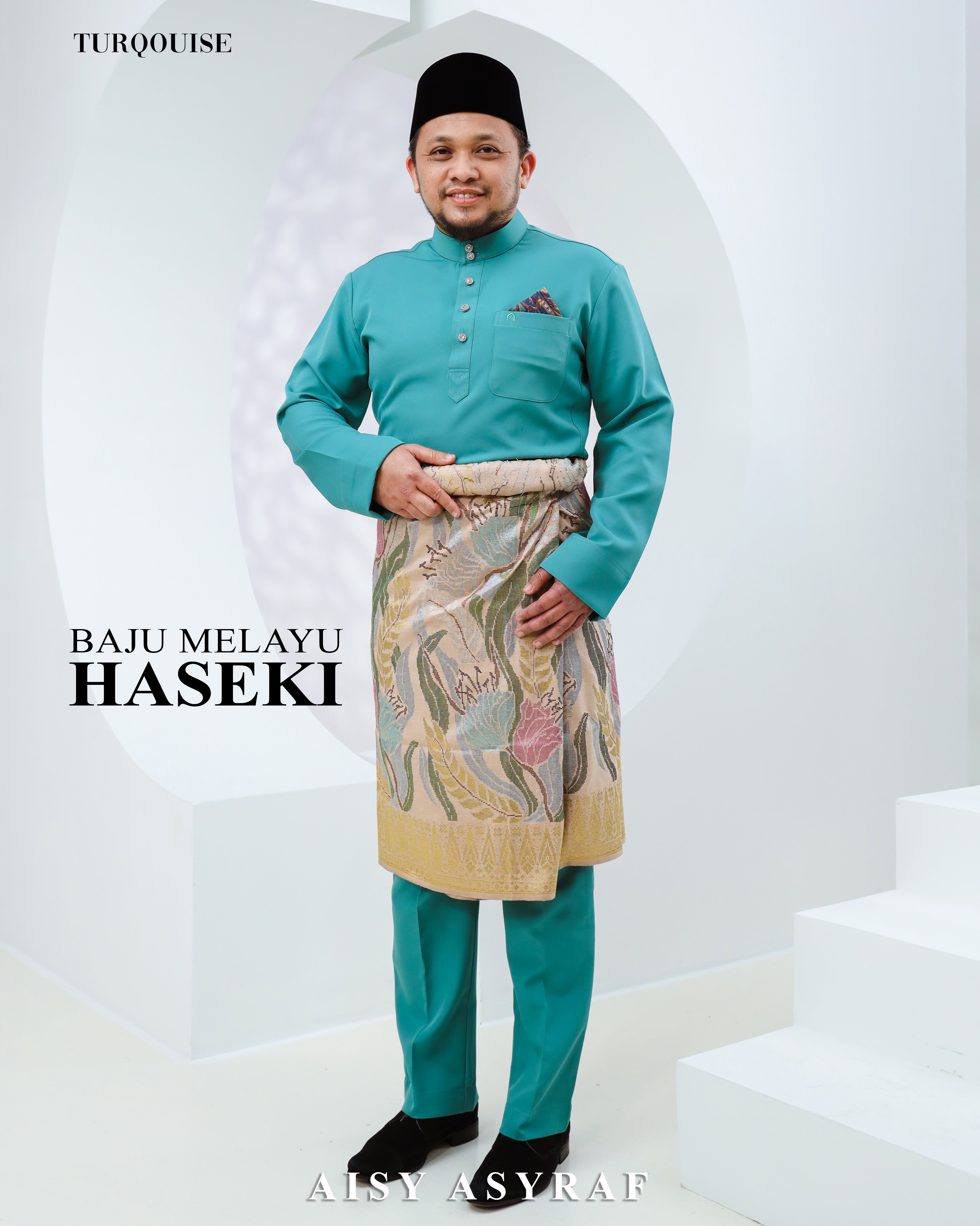 Baju Melayu Haseki - Turqouise – Aisy Asyraf By IMAM MUDA Asyraf