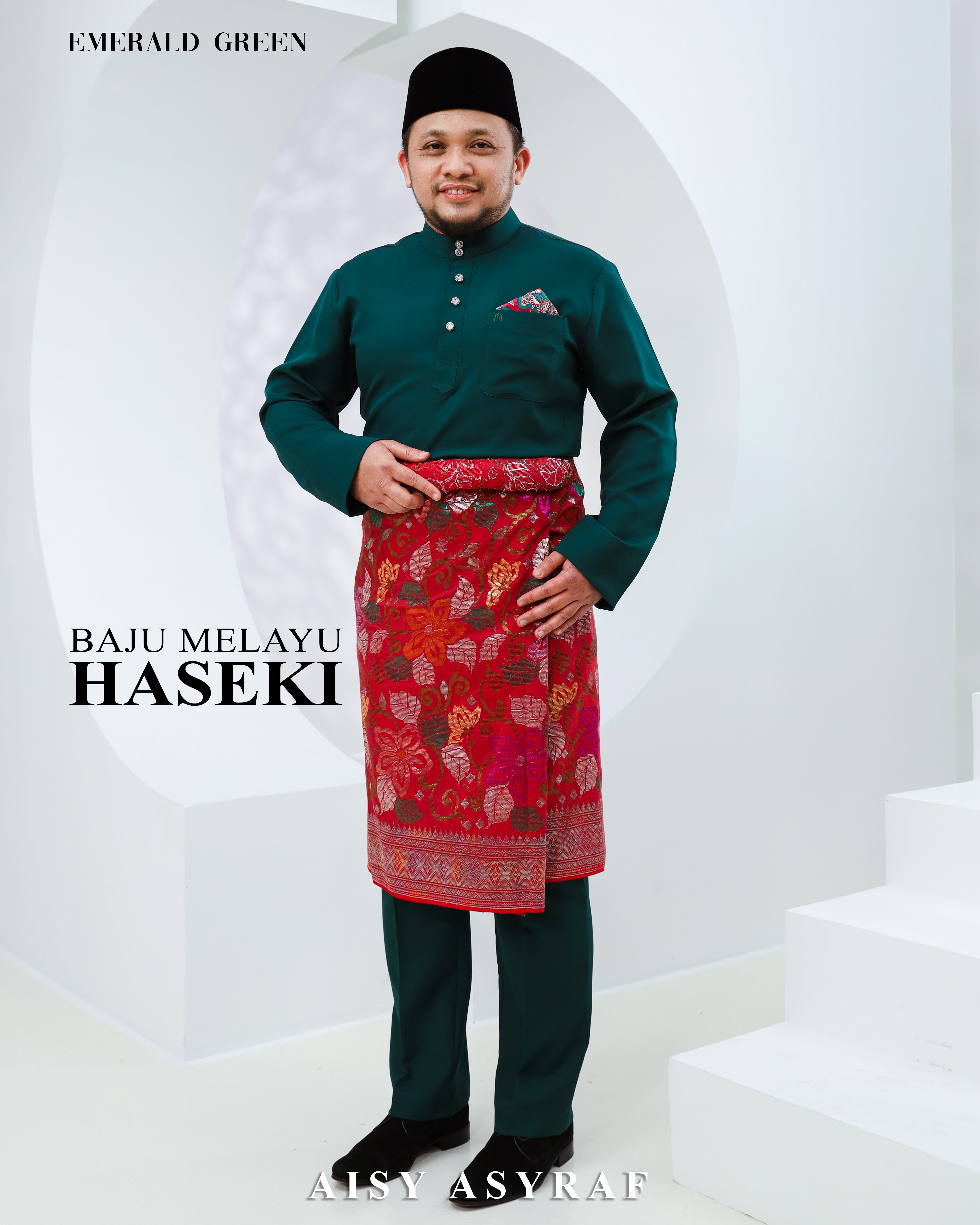 Baju Melayu Haseki - Emerald Green – Aisy Asyraf By IMAM MUDA Asyraf