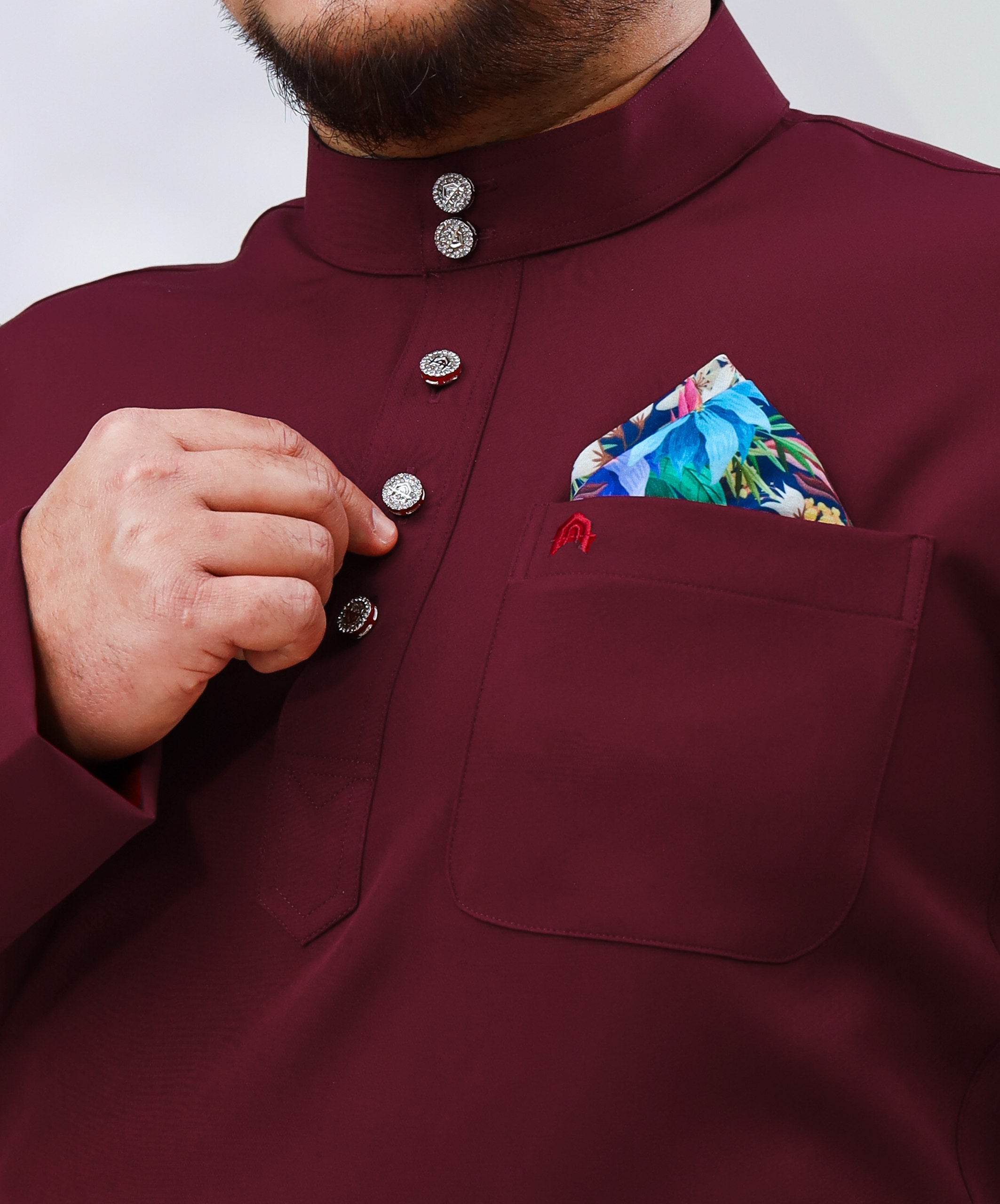 Baju Melayu Haseki - Maroon – Aisy Asyraf By IMAM MUDA Asyraf