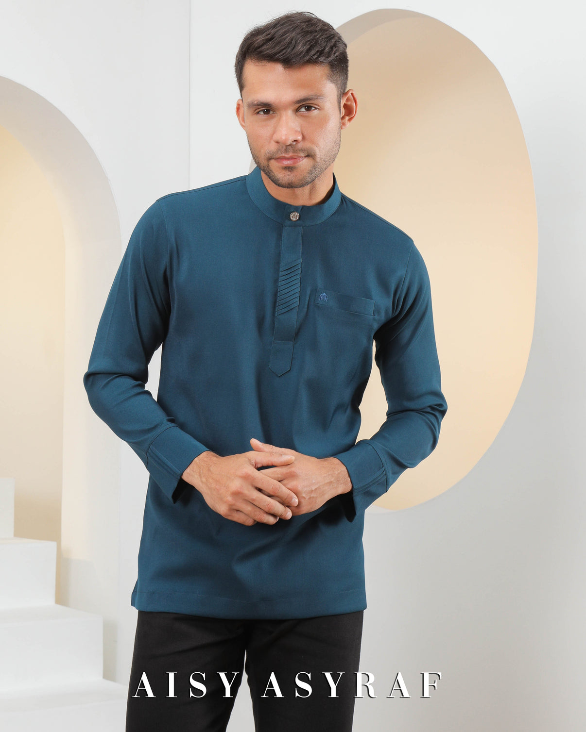 Kurta Raisuni - Teal Blue – Aisy Asyraf By IMAM MUDA Asyraf