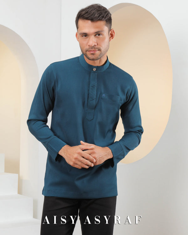 Kurta Raisuni - Teal Blue – Aisy Asyraf By IMAM MUDA Asyraf